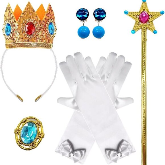 Other | Princess Peach Costume Dress Up Accessories For Girls Gloves ...